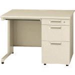 オレンジブック トラスコ中山　TRUSCOプラス 346224)片袖机 JS-107D-3 LGY エルグレー 〔品番:JS107D3LGY〕[ 注番:1971256]特長●シャープなフラットデザインのお求めやすいスチールデスクシリーズ「J...