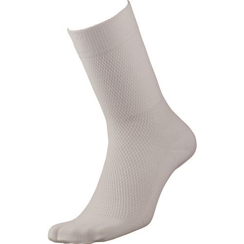 オレンジブック トラスコ中山　TRUSCO福徳 #2362-4P 極メッシュ指又付しろ L 4足組 〔品番:23624P〕[ 注番:2001887]特長●履き口がゆったりしたメッシュソックスです。仕様●色：白●サイズ(cm)：25〜27●つ...