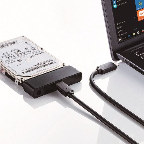 オレンジブック トラスコ中山　TRUSCOSANWA SATA−USB3.1 Gen2変換ケーブル 〔品番:USBCVIDE7〕[ 注番:2005383]特長●内蔵HDDやSSDをUSBタイプCコネクタのPCに接続できる高速Gen2仕様のコ...