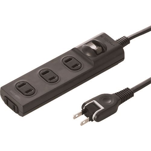 オレンジブック トラスコ中山　TRUSCOSANWA 火災予防安全タップ 〔品番:TAPTSH43SWBKN〕[ 注番:2007038]特長●ホコリ防止シャッター、トラッキング火災予防の4個口集中スイッチ付安全タップブラックカラーです。●ほ...