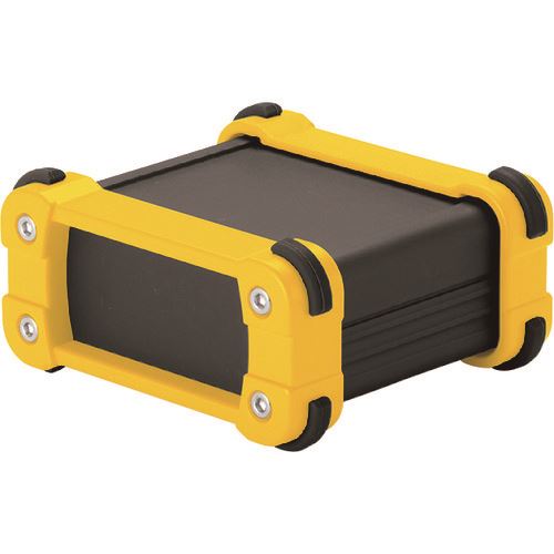 オレンジブック トラスコ中山　TRUSCOタカチ コーナーガード付アルミケースアルミパネルタイプ ブラック/イエロー 〔品番:EXP241123BY〕[ 注番:2008269]特長●コーナー部がシリコンゴム製ガード付で、デザインと耐衝撃性に...