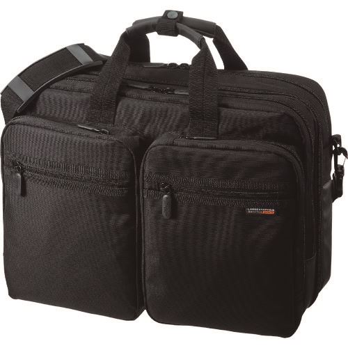 オレンジブック トラスコ中山　TRUSCOSANWA 3WAYビジネスバッグ(出張用) 〔品番:BAG3WAY21BK〕[ 注番:2016475]特長●マチ拡張で大容量、出張に便利な軽量3WAYビジネスバッグです。●リュック、ショルダー、手...