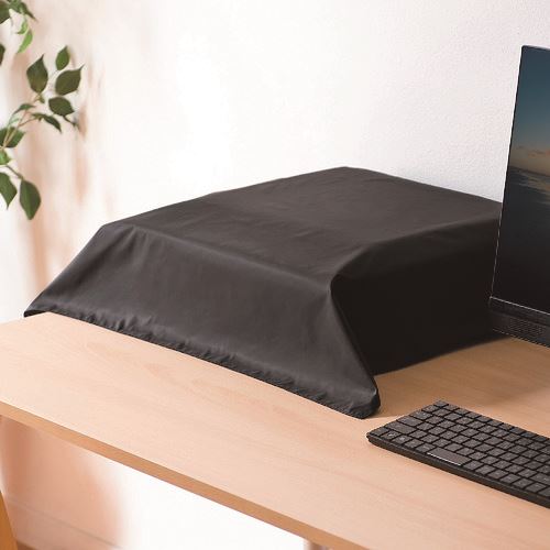 オレンジブック トラスコ中山　TRUSCOSANWA マルチカバー(Mサイズ、ブラック) 〔品番:DCVMLT2BK〕[ 注番:2022797]特長●プリンタ等色々な機器に使用でき、簡単に折りたためるマルチカバーです。●風呂敷状のカバーなの...