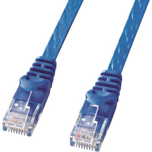 オレンジブック トラスコ中山　TRUSCOSANWA カテゴリ6フラットLANケーブル 〔品番:LAFL615BL〕[ 注番:2027643]特長●厚さ1.5mmのフラットタイプ、爪折れ防止カバー付きギガビット完全対応LANケーブルです。●...