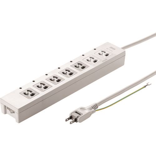 オレンジブック トラスコ中山　TRUSCOSANWA 電源タップ 〔品番:TAPF372CLK〕[ 注番:2031301]特長●デスクにクランプ（オプション）で固定可能な3P抜け止め7個口、集中スイッチ、マグネット、雷ガード付タップです。●...