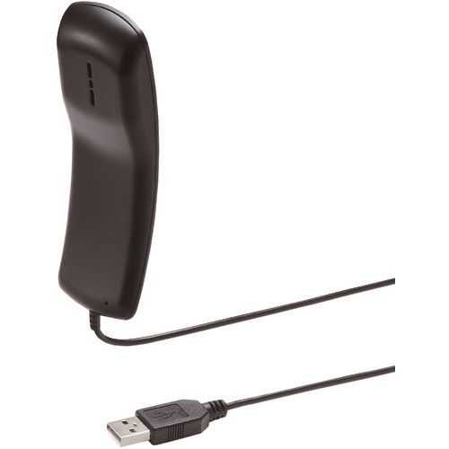 オレンジブック トラスコ中山　TRUSCOSANWA USBハンドセット 〔品番:MMHSU06BK〕[ 注番:2031408]特長●サッと使えて便利な受話器型のUSBハンドセットです。●USBポートに接続するだけの簡単接続です。●頭への装...