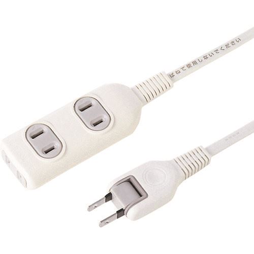 オレンジブック トラスコ中山　TRUSCOSANWA 電源タップ 〔品番:TAP3W10N〕[ 注番:2031812]特長●トラッキング火災予防2P・3個口のタップです。●恐ろしいコンセント火災を予防する絶縁キャップ付スイングプラグを採用で...