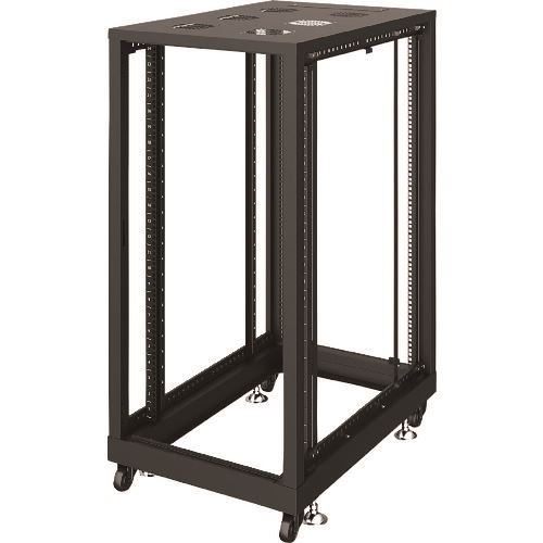 オレンジブック トラスコ中山　TRUSCOSANWA 19インチサーバーラック パネルなし(24U) 〔品番:CPSVN2490NPBKN〕[ 注番:2032067]特長●組立式19インチサーバーラックです。●梱包が小さく分かれている為、搬...