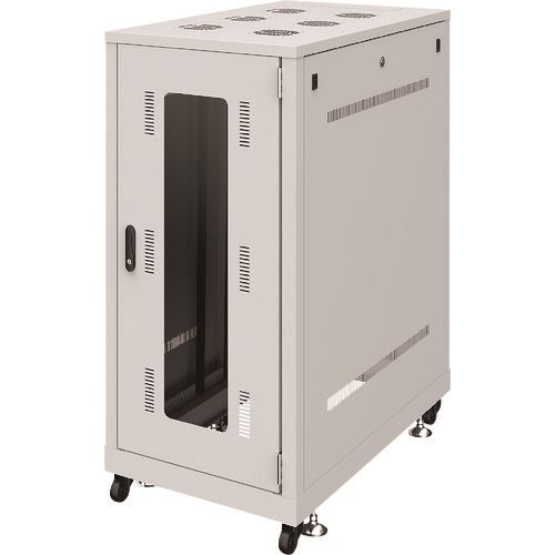 オレンジブック トラスコ中山　TRUSCOSANWA 19インチサーバーラック(24U) 〔品番:CPSVN2410GYN〕[ 注番:2032206]特長●組立式19インチサーバーラックです。●梱包が小さく分かれている為、搬入経路の制約を受...