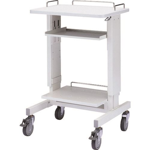 オレンジブック トラスコ中山　TRUSCOSANWA 電子カルテラック 〔品番:RACHP9SCN〕[ 注番:2032456]特長●電子カルテシステム用カートです。●ガスダンパーによる上下昇降付きで、パソコン操作、作業、使用される方に合わせ...