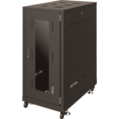 オレンジブック トラスコ中山　TRUSCOSANWA 19インチサーバーラック(24U) 〔品番:CPSVN2410BKN〕[ 注番:2032905]特長●組立式19インチサーバーラックです。●梱包が小さく分かれている為、搬入経路の制約を受...