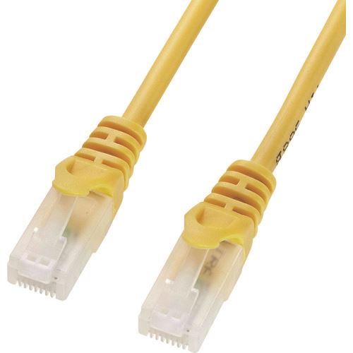 オレンジブック トラスコ中山　TRUSCOSANWA ツメ折れ防止CAT5eLANケーブル 〔品番:LAY5TS01Y〕[ 注番:2033013]特長●屈曲性能に優れた柔らかいツメを採用し、180度曲げても折れません。●しかもツメ折れ防止カ...