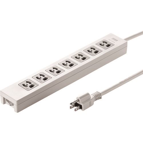 オレンジブック トラスコ中山　TRUSCOSANWA 電源タップ 〔品番:TAPF375ZR〕[ 注番:2033659]特長●3P抜け止め7個口、集中スイッチ、マグネット、雷ガード付です。●ネームタグ、専用コンセントキャップ付属です。●集中...