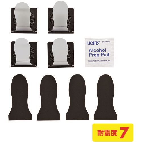 オレンジブック トラスコ中山　TRUSCOSANWA 薄型テレビストッパー M 〔品番:QL80〕[ 注番:2033917]特長●薄型テレビの地震対策に28型以下に対応します。●アクリル系接着剤を使用し、設置面にしっかりと貼り付き、更にフィ...