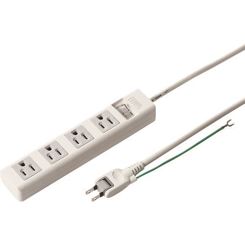 オレンジブック トラスコ中山　TRUSCOSANWA 電源タップ 〔品番:TAPN3450SWN〕[ 注番:2034163]特長●3P4個口通電ランプ付き2Pスイングプラグ仕様電源タップ5mです。●便利な一括集中スイッチ付きです。●差し込み...