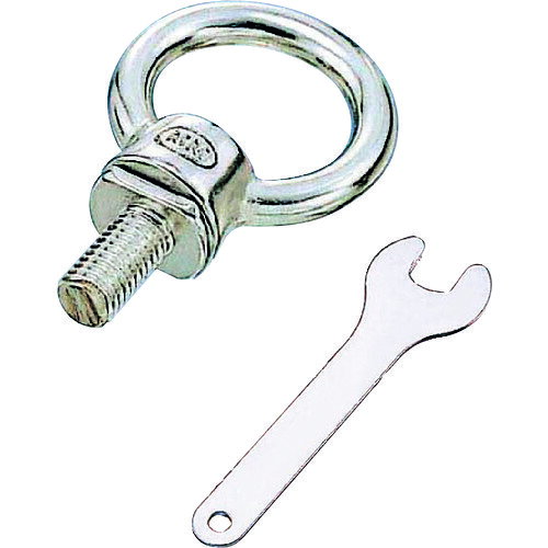 オレンジブック トラスコ中山　TRUSCO水本 ステンレス 回転アイボルト(ブネジ) 捻子径W-5/8 〔品番:B932〕[ 注番:2045561]特長●ボルトの頭部がリング状になっているので、ロープ・鎖・ワイヤー等を通して使用できます。●...