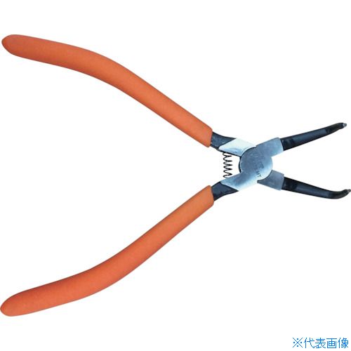 オレンジブック トラスコ中山　TRUSCOHIT スナップリングプライヤー C形留め輪使用範囲32〜80 〔品番:RHB230MT〕[ 注番:2051120]特長●鍛造品で爪部は削り出しです。●熱処理は全体焼入れです。用途●C形止め輪の着脱...