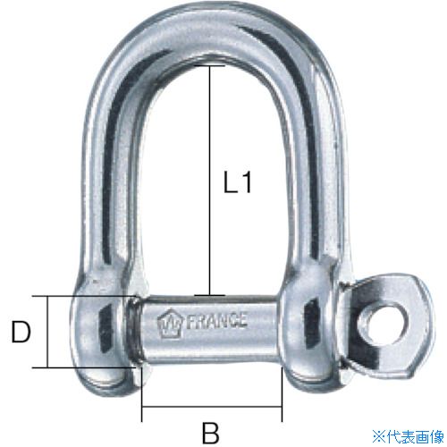 オレンジブック トラスコ中山　TRUSCOWichard セルフロックDシャックル 1201 〔品番:1201〕[ 注番:2064068]特長●丁寧に鍛造されたシャックルは非常に頑丈で使用荷重が大きく、安心して使用できます。●ステンレス(S...
