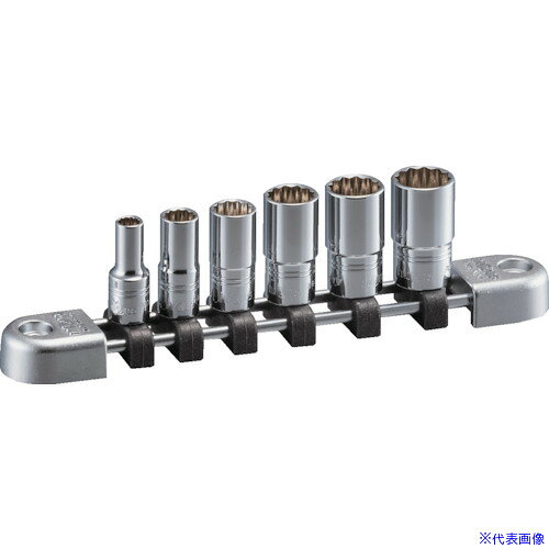 オレンジブック トラスコ中山　TRUSCOnepros 6.3セミディープソケットセット(12角・6コ組) 〔品番:NTB2M06WA〕[ 注番:2068645]特長●接触面をより大きくすることで薄肉部への応力の集中を低減するNパワーフィッ...