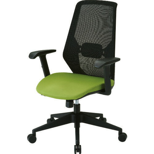 オレンジブック トラスコ中山　TRUSCOTRUSCO メッシュハイバックチェア“VIENTO” 肘付 ヤンググリーン 〔品番:MCHAYG〕[ 注番:2072730]特長●ロッキング時に身体の動きに合わせ、背部・座部が連動して動きます。●...