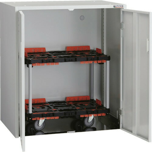 オレンジブック トラスコ中山　TRUSCOTRUSCO コック付きポリ扁平缶保管庫 コンペイちゃん W900XD600XH1000 〔品番:IKH910B〕[ 注番:2073566]特長●コック付きポリ扁平缶（T0318）用の保管庫です。●...