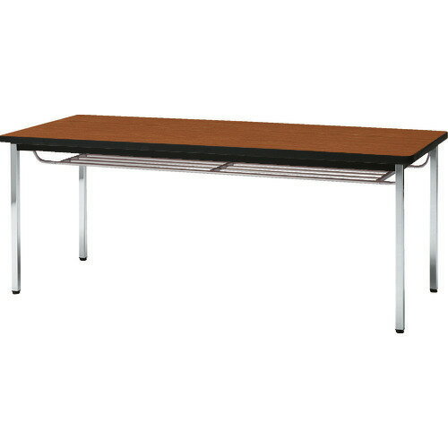 オレンジブック トラスコ中山　TRUSCOTRUSCO 会議用テーブル 1800X450XH700 下棚付 丸脚 チーク 〔品番:TDST1845T〕[ 注番:2082319]特長●脚が固定式ですので安定感があり、据置用として適してます。●...