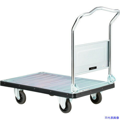 オレンジブック トラスコ中山　TRUSCOダンディ スチール台車 ダンディDシリーズ タイプDA 折りたたみハンドル式 サイレントキャスター仕様 W900XD600 〔品番:UDALSCGS〕[ 注番:2082456]特長●独自の車体構造で...