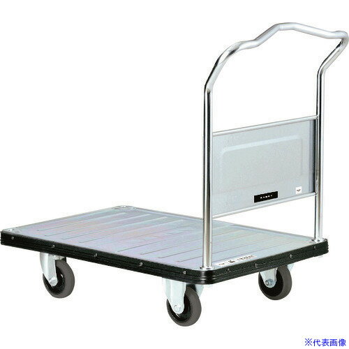 オレンジブック トラスコ中山　TRUSCOダンディ スチール台車 ダンディDシリーズ タイプDA 固定ハンドル式 サイレントキャスター仕様 W900XD600 〔品番:UDALSGS〕[ 注番:2082460]特長●独自の車体構造で、縦方向...