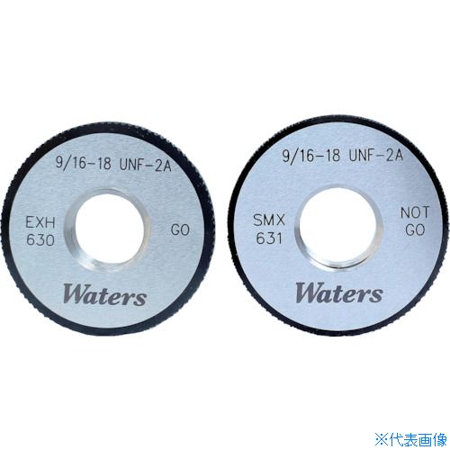 オレンジブック トラスコ中山　TRUSCOWATERS ユニファイねじ用リングゲージ(UNF) 呼び寸法(mm)1 〔品番:WR112UNF2A〕[ 注番:2089067]特長●ユニファイねじ用のリングゲージ、通り(GO)と止まり(NOT ...