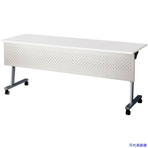 オレンジブック トラスコ中山　TRUSCONAIKI 会議用テーブル 〔品番:KFH1860SPTWH〕[ 注番:2089383]特長仕様●間口(mm)：1800●奥行(mm)：600●高さ(mm)：720●天板色：ホワイト●色：ホワイト仕...