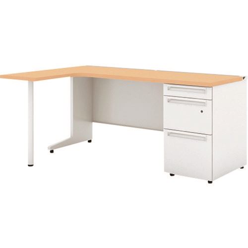 オレンジブック トラスコ中山　TRUSCOPLUS 779930)US L型片袖机UR−1612WD−3−6L WM 〔品番:UR1612WD36LWMW4〕[ 注番:2100494]特長仕様●タイプ：片袖タイプ仕様2●US　L型片袖机UR...