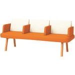 オレンジブック トラスコ中山　TRUSCOプラス 40313)LS-5000 3人掛け 全肘付 LS-5334AN IV/OR 〔品番:LS5334ANIVOR〕[ 注番:2111664]特長仕様仕様2●LS−5000　3人掛け　全肘付　L...