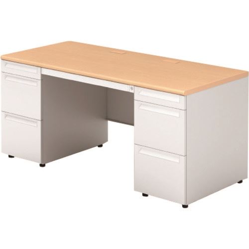 オレンジブック トラスコ中山　TRUSCOPLUS 669651)US 両袖机 US−NS167A−33 WM/W4 〔品番:USNS167A33WMW4〕[ 注番:2113581]特長仕様●タイプ：両袖タイプ仕様2●US　両袖机　US-N...