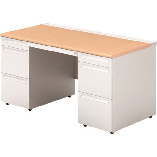 オレンジブック トラスコ中山　TRUSCOPLUS 775657)US 両袖机US−147A−33 WM/W4 〔品番:US147A33WMW4〕[ 注番:2113616]特長仕様●タイプ：両袖タイプ仕様2●US　両袖机US-147A-33...