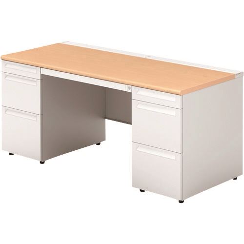 オレンジブック トラスコ中山　TRUSCOPLUS 775687)US 両袖机US−167DL−33 WM/W4 〔品番:US167DL33WMW4〕[ 注番:2114129]特長仕様●タイプ：両袖タイプ仕様2●US　両袖机US-167DL...