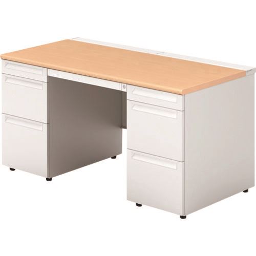 オレンジブック トラスコ中山　TRUSCOPLUS 775693)US 両袖机US−147DL−33 WM/W4 〔品番:US147DL33WMW4〕[ 注番:2114206]特長仕様●タイプ：両袖タイプ仕様2●US　両袖机US-147DL...