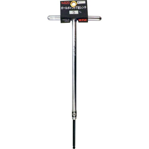 オレンジブック トラスコ中山　TRUSCOWISE ボールポイントT型レンチ5mm 〔品番:62050〕[ 注番:2122413]特長●ボールポイント部は応力分散の特許加工により、折れにくく、強いトルクで締められます。●硬度はHRC59±1...