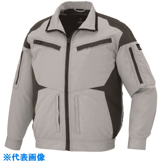 オレンジブック トラスコ中山　TRUSCOアイトス 空調服用長袖ブルゾン(空調服TM) シルバーグレー 4L 〔品番:AZ305890034L〕[ 注番:2138996]特長●フルハーネス外付け専用空調服です。●フルハーネス着用時、目視で確...