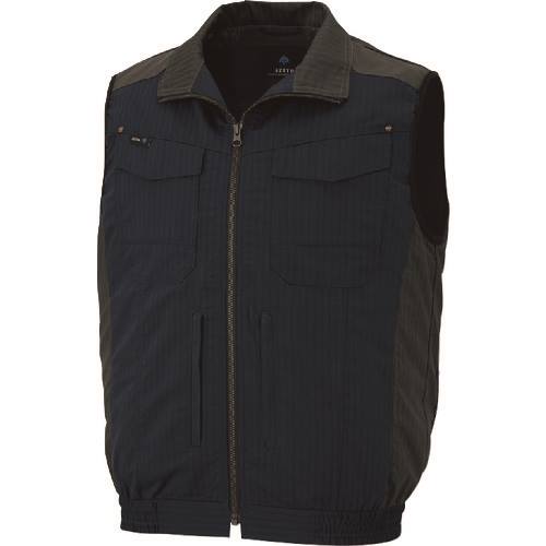 オレンジブック トラスコ中山　TRUSCOアイトス 空調服用ベスト(空調服TM) ネイビー SS 〔品番:AZ30697008SS〕[ 注番:2139005]特長●フルハーネス外付け専用空調服です。●フルハーネス着用時、目視で確認でき、安全...