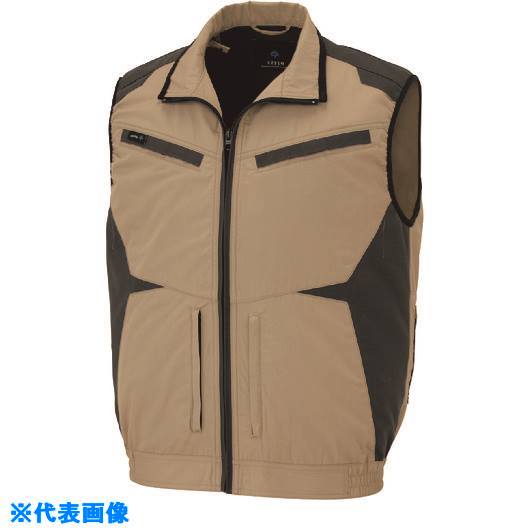 オレンジブック トラスコ中山　TRUSCOアイトス 空調服用ベスト(空調服TM) カーキ 6L 〔品番:AZ305870256L〕[ 注番:2139028]特長●フルハーネス外付け専用空調服です。●フルハーネス着用時、目視で確認でき、安全性...