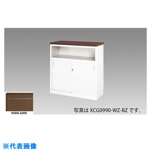 オレンジブック トラスコ中山　TRUSCONAIKI ハイカウンター (鍵付・棚付) (指紋レスメラミンタイプ) 〔品番:XCG1290WWNAWN〕[ 注番:2140868]特長仕様仕様2●天板：ダークウォールナット●本体：クリアーホワイ...