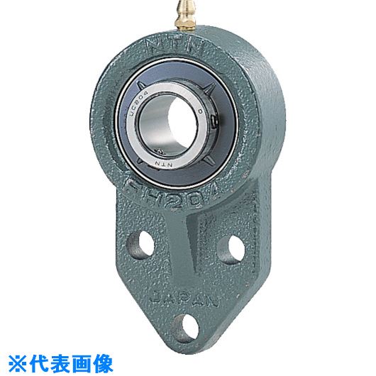 オレンジブック トラスコ中山　TRUSCONTN G ベアリングユニット(止めねじ式) 軸径30mm全長78mm全高130mm 〔品番:UCFH206D1〕[ 注番:2143950]特長●取付ボルト穴を軸受箱の片面に集中したもので、装置のベ...