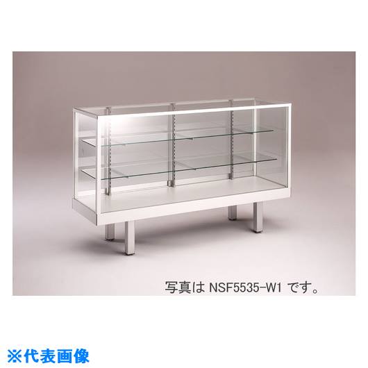 オレンジブック トラスコ中山　TRUSCONAIKI ショーケース 〔品番:NSF5423W1〕[ 注番:2145634]特長仕様●外形寸法(mm)幅×奥行×高さ：1800×450×900仕様2●ホワイト●フレーム、支え棒、脚：アルミニウム...