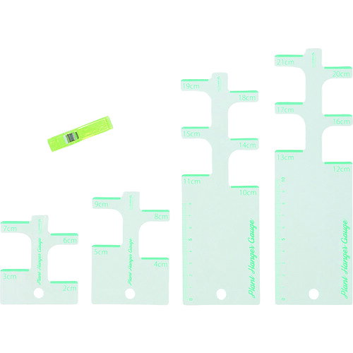 オレンジブック トラスコ中山　TRUSCOCLOVER プラントハンガーゲージ 〔品番:58771〕[ 注番:2150940]特長●プラントハンガーづくりに便利な道具です。●2〜21cmまで1cm単位で使えるゲージです。●プラントハンガーは...