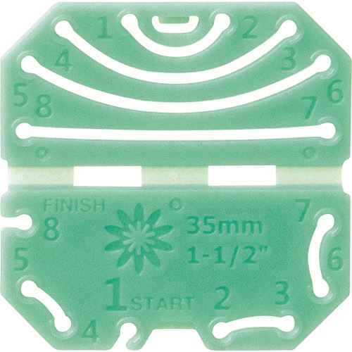 オレンジブック トラスコ中山　TRUSCOCLOVER つまみ細工プレート剣つまみSS 〔品番:57458〕[ 注番:2150946]特長●プレートの順番どおりに縫うだけでかんたんにつまみ細工風の花びらが作れるプレートです。●できあがりサイ...