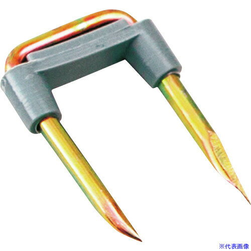 オレンジブック トラスコ中山　TRUSCOJAPPY ステップル(100個入) 〔品番:NO2〕[ 注番:2150955]特長●仮止め可能の簡単施工です。●電線などの配線・固定にご使用いただけます仕様●内幅(mm)：10.5●釘長(mm)：...