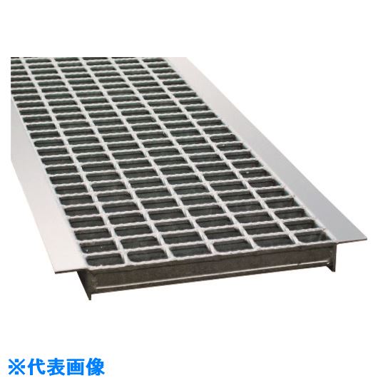 オレンジブック トラスコ中山　TRUSCOタカラ LSハイテングレーチング U字溝用 あら目 T-14 〔品番:KUP2515T14〕[ 注番:2151696]特長●ハイテン鋼を使用したグレーチングです。仕様●製品の幅(mm)：214●エン...