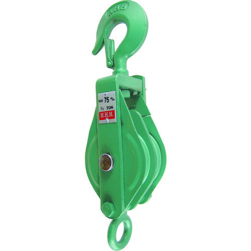 オレンジブック トラスコ中山　TRUSCOHHH 強力型滑車二車スナッチ フック型75mm 〔品番:75X2S〕[ 注番:2155516]特長●側板が開くのでロープの途中からでも装着が可能です。用途●ロープを通し、荷物などの吊り上げや引っ張...