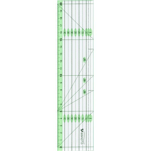 オレンジブック トラスコ中山　TRUSCOCLOVER パッチワーク定規 カラーライン20cm 〔品番:57925〕[ 注番:2157233]特長●バックカラーつきなので、濃い色の布地や柄物の布地の上でもより見やすくなりました。●背景に色を...