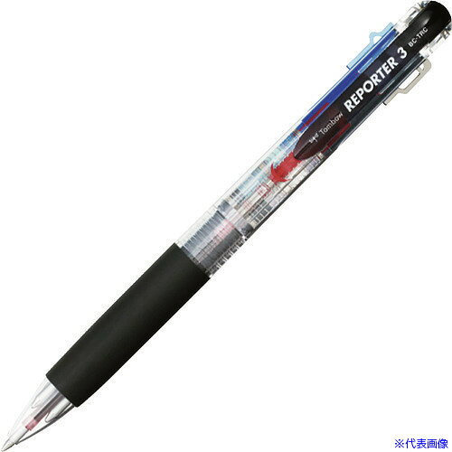 オレンジブック トラスコ中山　TRUSCOTombow 3色ボールペン リポーター3 透明 〔品番:BCTRC20〕[ 注番:2159322]特長●スリムボディで持ちやすく、また、強力なグリップは一枚の紙から厚手のノートまではさめます。●ノ...